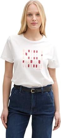 Tom Tailor T-Shirt pour Femme, 10332 - Off White, M