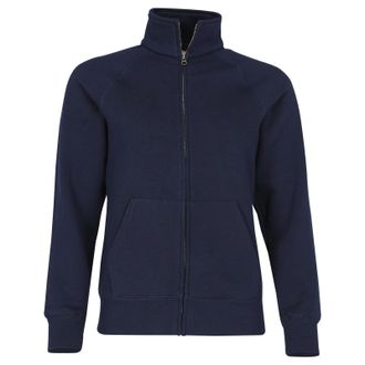 Fruit Of The Loom Fruit of The Loom Damen Langarmshirt Lady Fit Sweat Jacket 62-116 - 0, Gr. X-Large, Blau (Deep Navy Az)