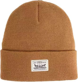 Levi's Embarcadero Beanie - unisex - Accessoires - Brun - Taille: ONE Size
