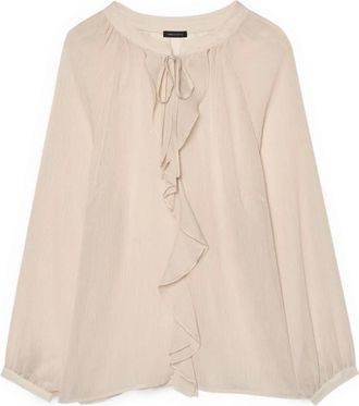 Fiorella Rubino Damen, Blusen & Hemden, Wei&szlig;, XLGr&ouml;&szlig;e