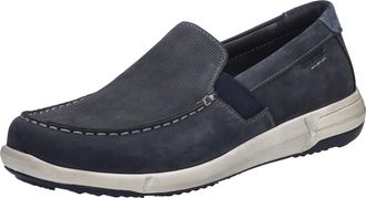 Josef Seibel Herren Slipper Enrico 31,Weite G (Normal),Wechselfußbett,Schlupfschuhe,schluepfschuhe,College Schuhe,Slides,Indigo,46 EU