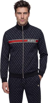 Guess Sweatjacke KORBIN Stehkragen, Regular Fit, Eingrifftaschen