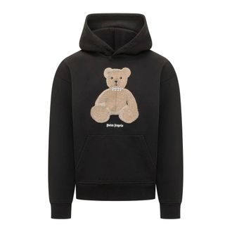 Palm Angels Homme, Sweatshirts et sweats &agrave; capuche, Noir, Taille: XL Bear Regular Sweat &agrave; capuche