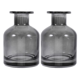 Milisten 2 St&uuml;ck Glas Diffusor Flaschen Nachf&uuml;llbar Eleganter Runder Aromatherapie Duftflakon f&uuml;r Zuhause und B&uuml;ro Stilvolle Tragbare Duftbeh&auml;lter f&uuml;r &Auml;therisc