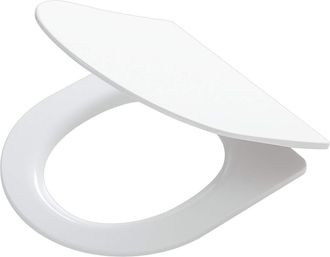 Tiger Toilettensitz Fronteira im Super-Slim-Design, extra-flacher WC-Sitz mit Absenkautomatik und Easy-Clean-Funktion, Duroplast, Edelstahlbefestigung, einf