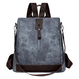 Generic Sac &agrave; Dos Moderne R&eacute;tro Grande Capacit&eacute; avec Fermeture &Eacute;clair Pratique pour Usage Quotidien et D&eacute;placement D&eacute;contract&eacute;