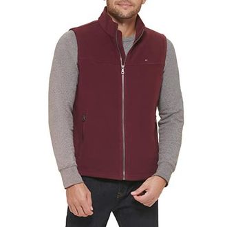 Tommy Hilfiger Gilet polaire pour homme, bordeaux, X-Small