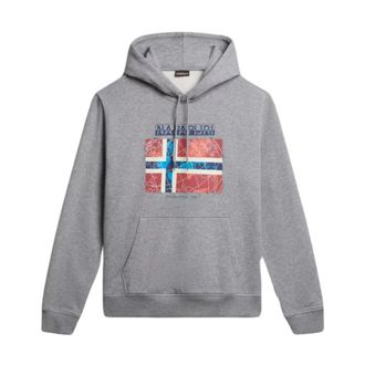 Napapijri Langarm Baumwoll Sweatshirt Grau - - Sweatshirts & Hoodies - Herren - Grau - L