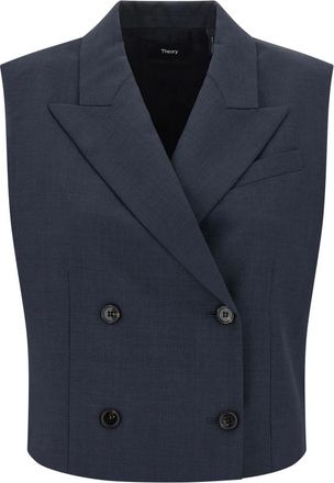 Theory Femme, Vestes, Bleu, Taille: 36 FR Vestes