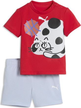 Puma Ensemble t-shirt et short Sporty Cats B&eacute;b&eacute;, Accessoires, Rouge, 12-18M