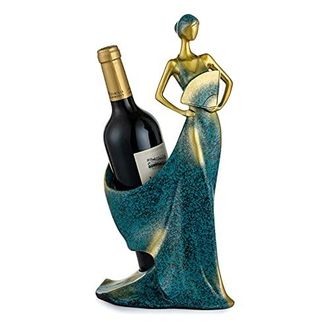 Nuptio Casiers &agrave; Vin Porte Bouteille Porte Comptoir et Support Table &agrave; Manger Ornements de Pi&egrave;ce Ma&icirc;tresse pour Le Salon Cuisine Rack de Stockage Armoire D&eacute;c