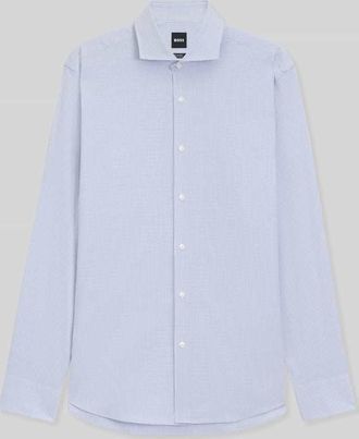 HUGO BOSS Regular Fit Businesshemd aus Baumwoll-Mix