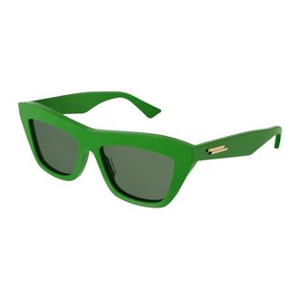Bottega Veneta Eckige Cat-Eye-Sonnenbrille - - Accessories - Damen - Gr&uuml;n - 55 MM