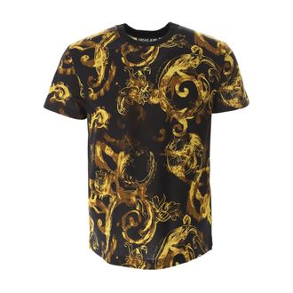 Versace Jeans Couture Barock Aquarell T-Shirt - - Tops - Herren - Mehrfarbig - 2XL