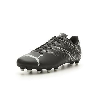 Puma Homme Attacanto Firm, Artificial Ground Soccer Cleat Basket, Black Silver Mist, 40.5 EU