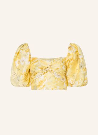 Y.A.S. Cropped-Blusenshirt gelb