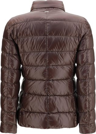 Herno High-Neck Padded Down Jacket - Brown