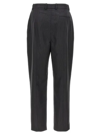 Alexander McQueen Womens Gray Wool Dress Pants