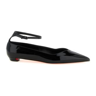 Christian Louboutin Femme, Chaussures, Noir, Taille: 38 1/2 EU Ballerines Erozeena