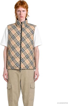 Burberry Reversible Check Puffer Vest