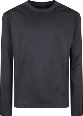 Herno Homme, Tops, Bleu, Taille: S T-Shirt &agrave; Manches Longues