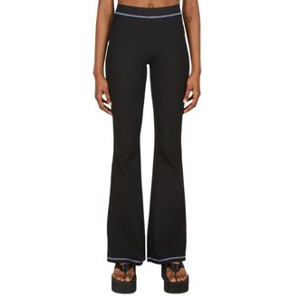 Alexander McQueen Logo Patch Track Leggings - - Trousers - Damen - Schwarzk - XS