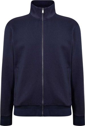 HUGO BOSS Hoodie mit durchgehendem Rei&szlig;verschluss f&uuml;r Herren, Leger (Dunkelblau)