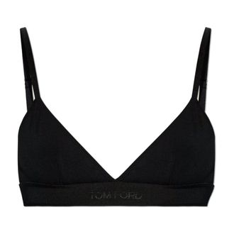 Tom Ford Femme, Sous-v&ecirc;tements, Noir, Taille: 38 FR Logo Bra