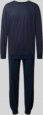 Schiesser Regular Fit Pyjama-Set aus reiner Baumwolle