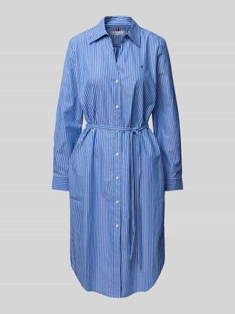 Tommy Hilfiger Oversized Hemdblusenkleid mit Bindeg&uuml;rtel