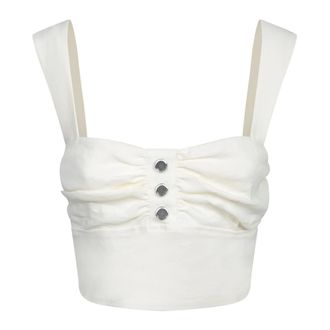 Pinko Pinko, Femme, Tops, Blanc, Taille: 36 FR Voyager Top