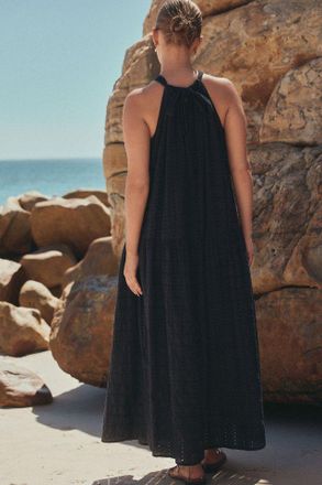 Next Maxikleid Maxikleid mit Neckholder (1-tlg)