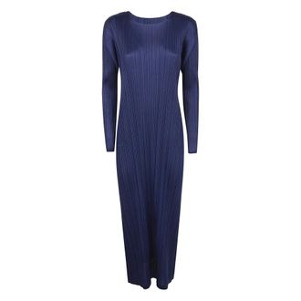Issey Miyake Femme, Robes, Bleu, Taille: 46 FR Monthly Colors: January Dress