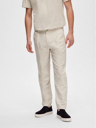 Selected Chinos 16089420 Grau Slim Tapered Fit