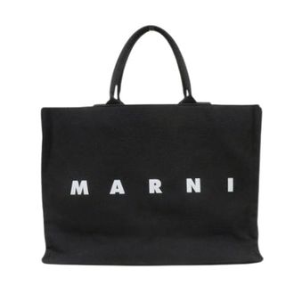 Marni Pre-owned Cotton Tote Bag - - Pre-owned - Damen - Schwarzk - ONE SIZE