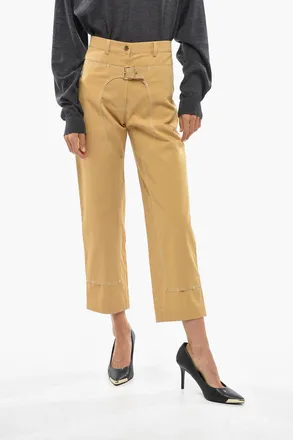 Stella McCartney Hose aus Baumwolle WORKWEAR mit sichtbaren N&auml;hten Stella McCartney