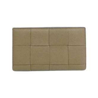 Bottega Veneta Pre-owned Portefeuille Long en Cuir dAgneau - Femme - Pre-owned - Beige - Taille: ONE Size