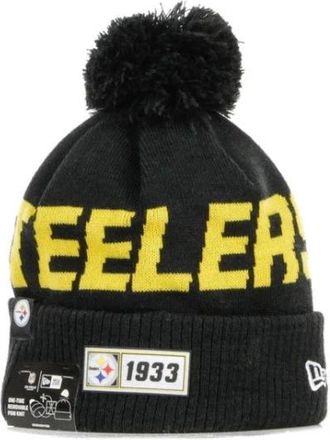 New Era Homme, Accessoires, Noir, Taille: ONE Size Bonnet de Sport Pom Pom Couleurs Originales de lÉquipe