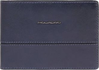 Piquadro Homme, Accessoires, Bleu, Taille: ONE Size Portefeuille avec fen&ecirc;tre didentification relevable