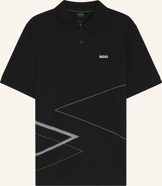 HUGO BOSS Polo Pl_Goc Rank 3 Regular Fit schwarz