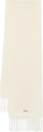 Jacquemus unisex, Accessoires, Blanc, Taille: ONE Size L&eacute;charpe Carro