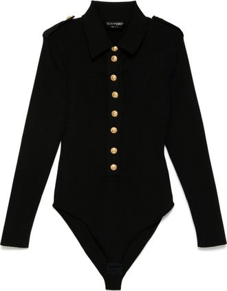 Tom Ford Gerippter Body - Schwarz