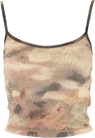 Diesel Femme, Tops, Vert, Taille: 38 FR All-over Print Top