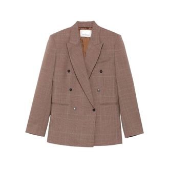 Frankie Shop Monterey Strukturierter Wollblazer - - Jackets - Damen - Braun - S