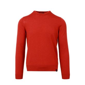 Fay Rundhals-Pullover - - Knitwear - Herren - Braun - S