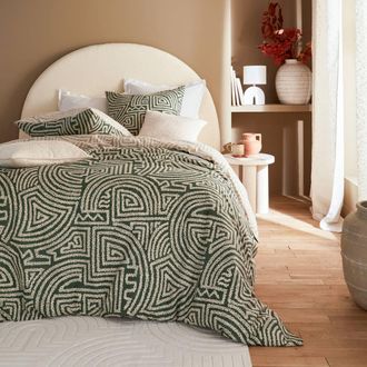 Atmosphera Atmosphera - Bedruckte bettw&auml;sche naya gr&uuml;n 240x220cm