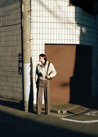 Mango Veste oversize avec taille fronc&eacute;e gris clair/pastel - Femme - XS - MANGO