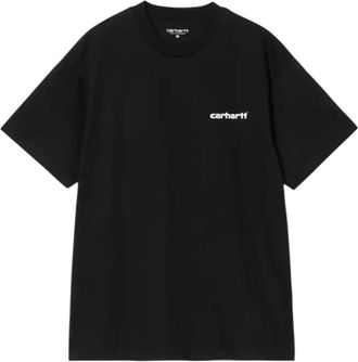 Carhartt Work in Progress Homme, Tops, Noir, Taille: L S/S Archive Lines T-Shirt