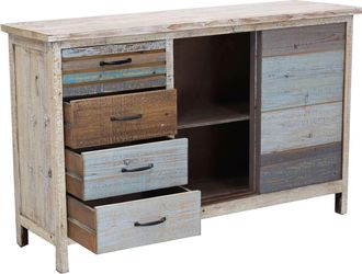 Milani Home Milani Home - Colorwood - Credenza Quattro Cassetti In Legno Colorato
