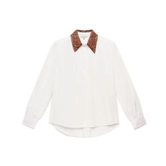 Maliparmi Blossom Stickerei Hemd - - Blouses & Shirts - Damen - Wei&szlig; - XL